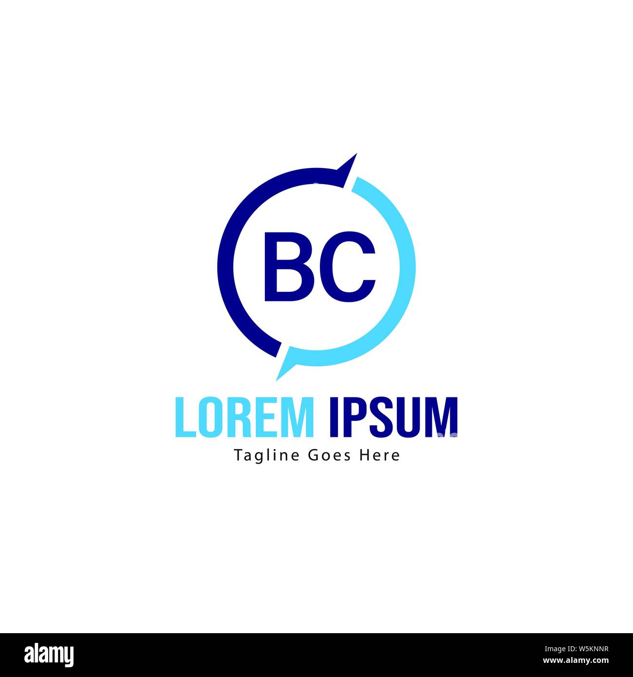 BC Letter Logo Design. Creative Modern BC Letters Icon Illustration ...