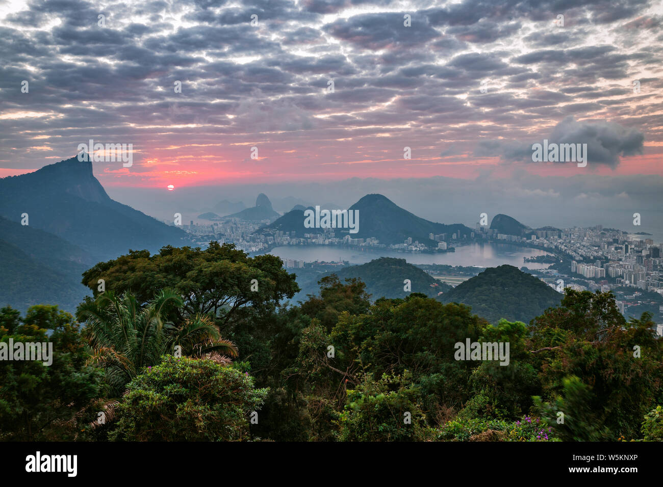 Sunrise in Vista Chinesa, Rio de Janeiro Stock Photo - Alamy