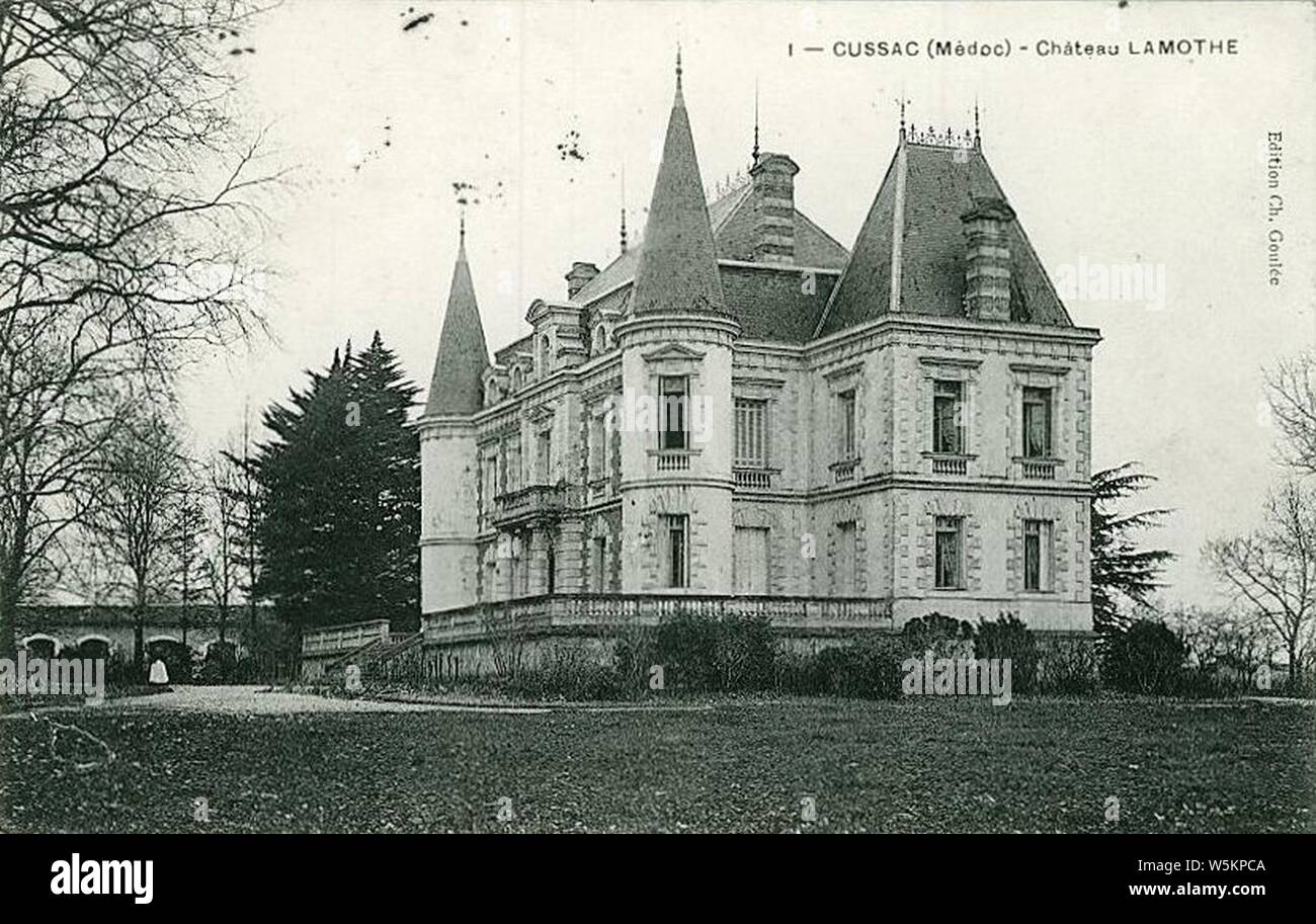Cussac-Fort-Médoc - château Lamothe 3 Stock Photo - Alamy