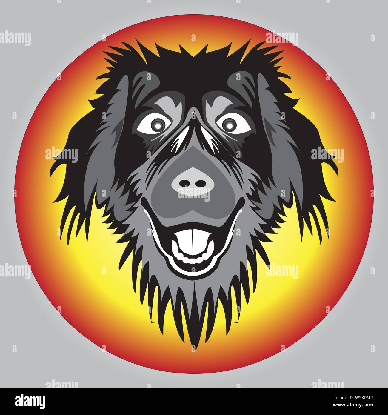 Vector of dog face design on a white background. Animal. vector ...