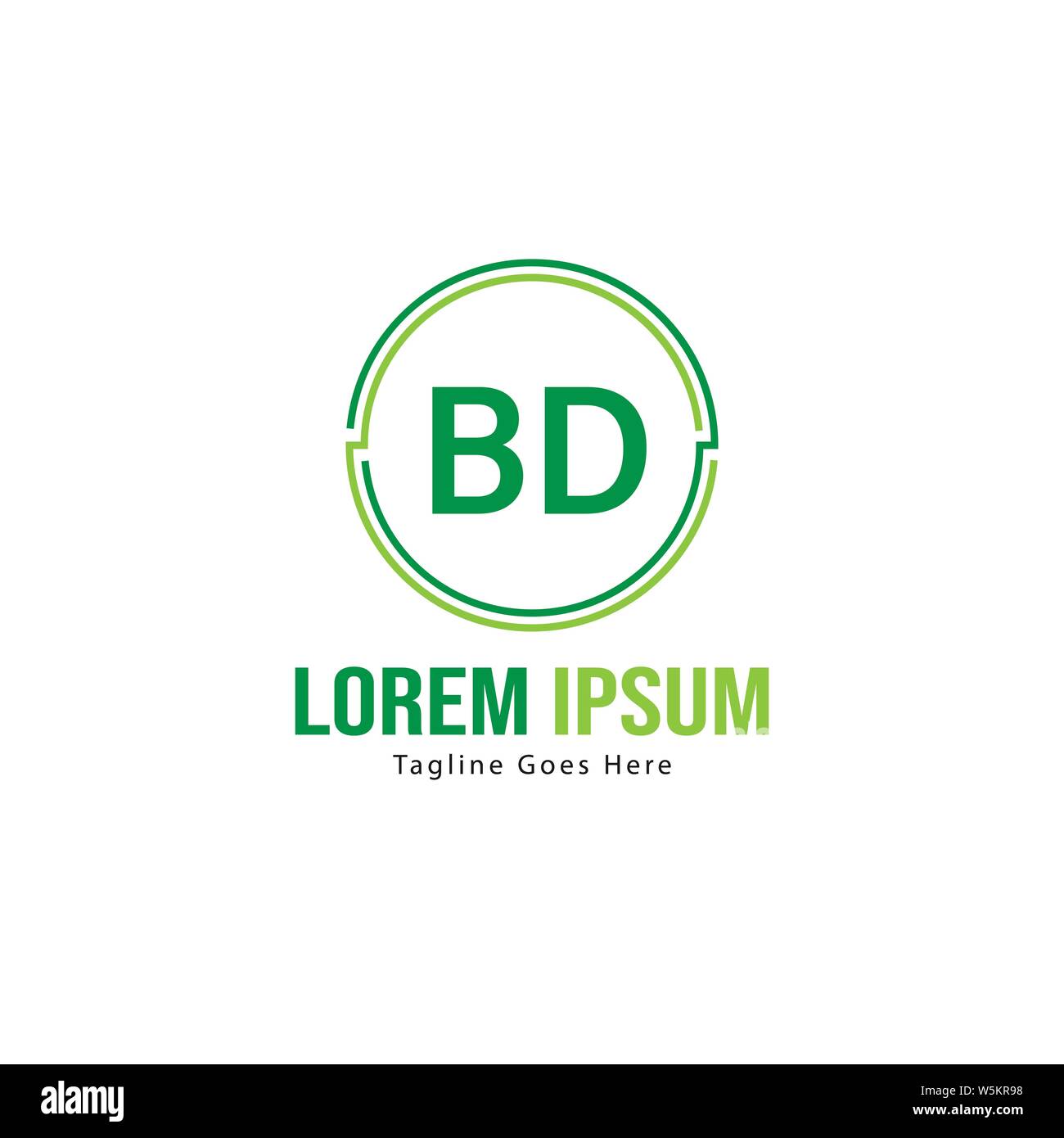 BD Letter Logo Design. Creative Modern BD Letters Icon Illustration ...