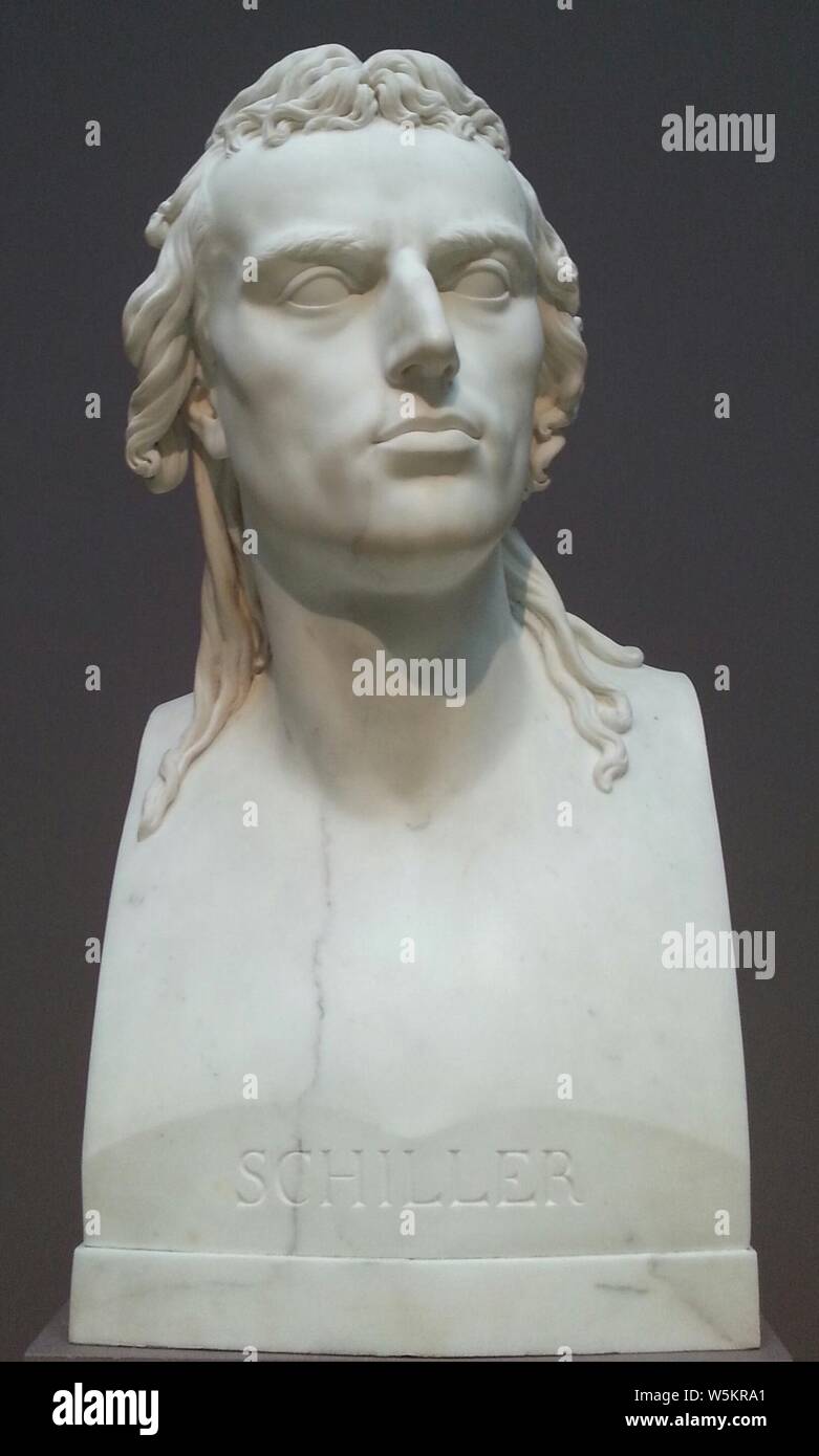 Dannecker‥99s Schiller bust (original, straight look Stock Photo - Alamy