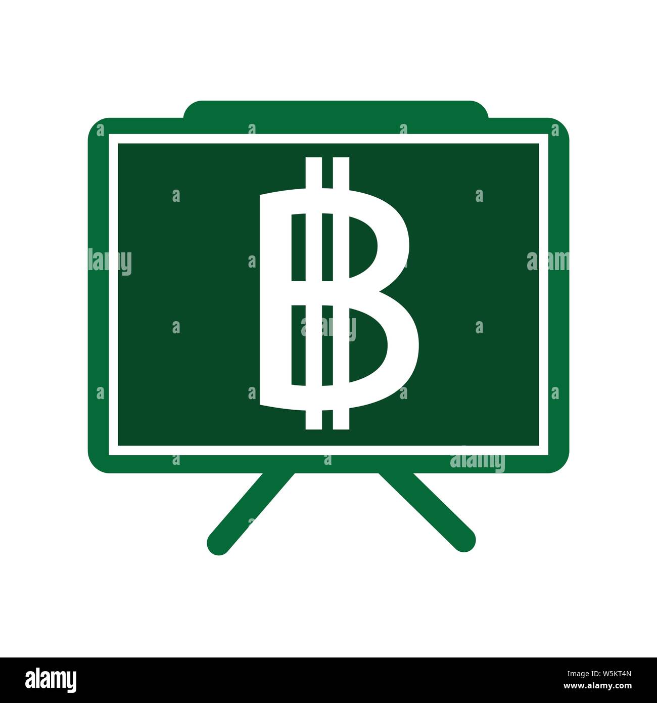Blockchain Bitcoin Crypto currency sign icon Stock Vector Image & Art ...