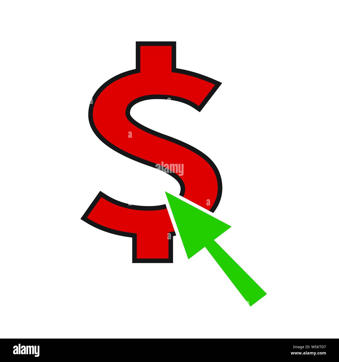 dollar sign money icon Stock Vector Image & Art - Alamy