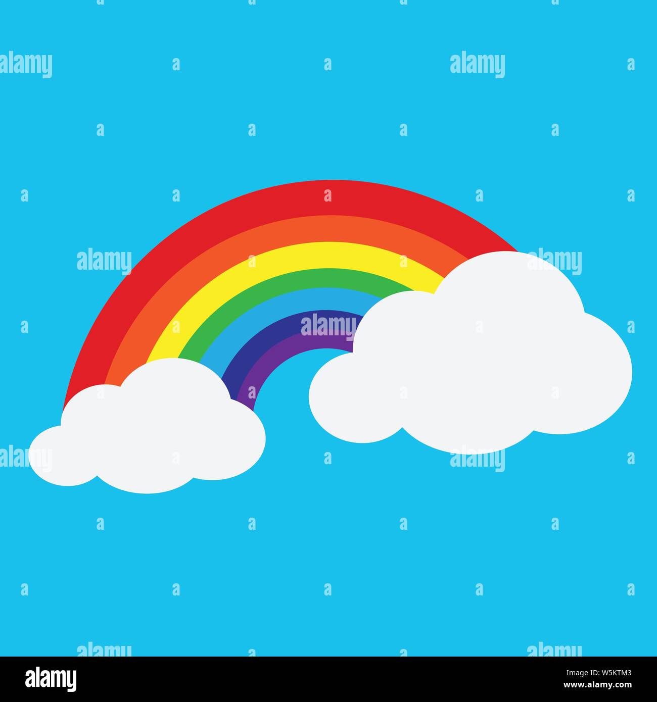 rainbow with cloud icon Stock Vector Image & Art - Alamy