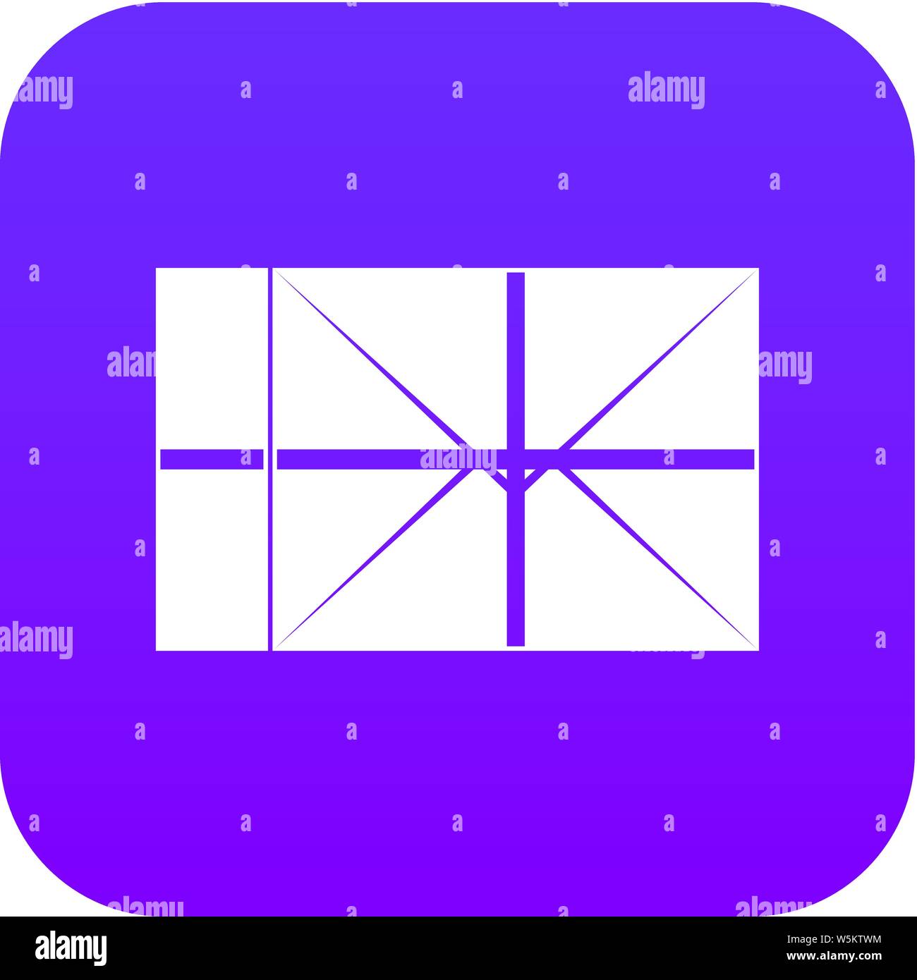 Postal parcel icon digital purple Stock Vector Image & Art - Alamy