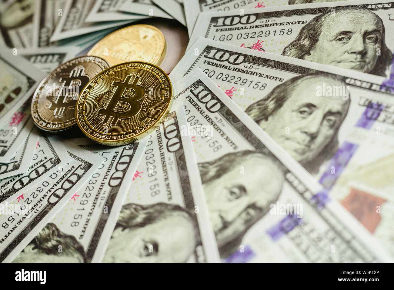 real bitcoins with a value higher than hundreds of dollars in bills ...