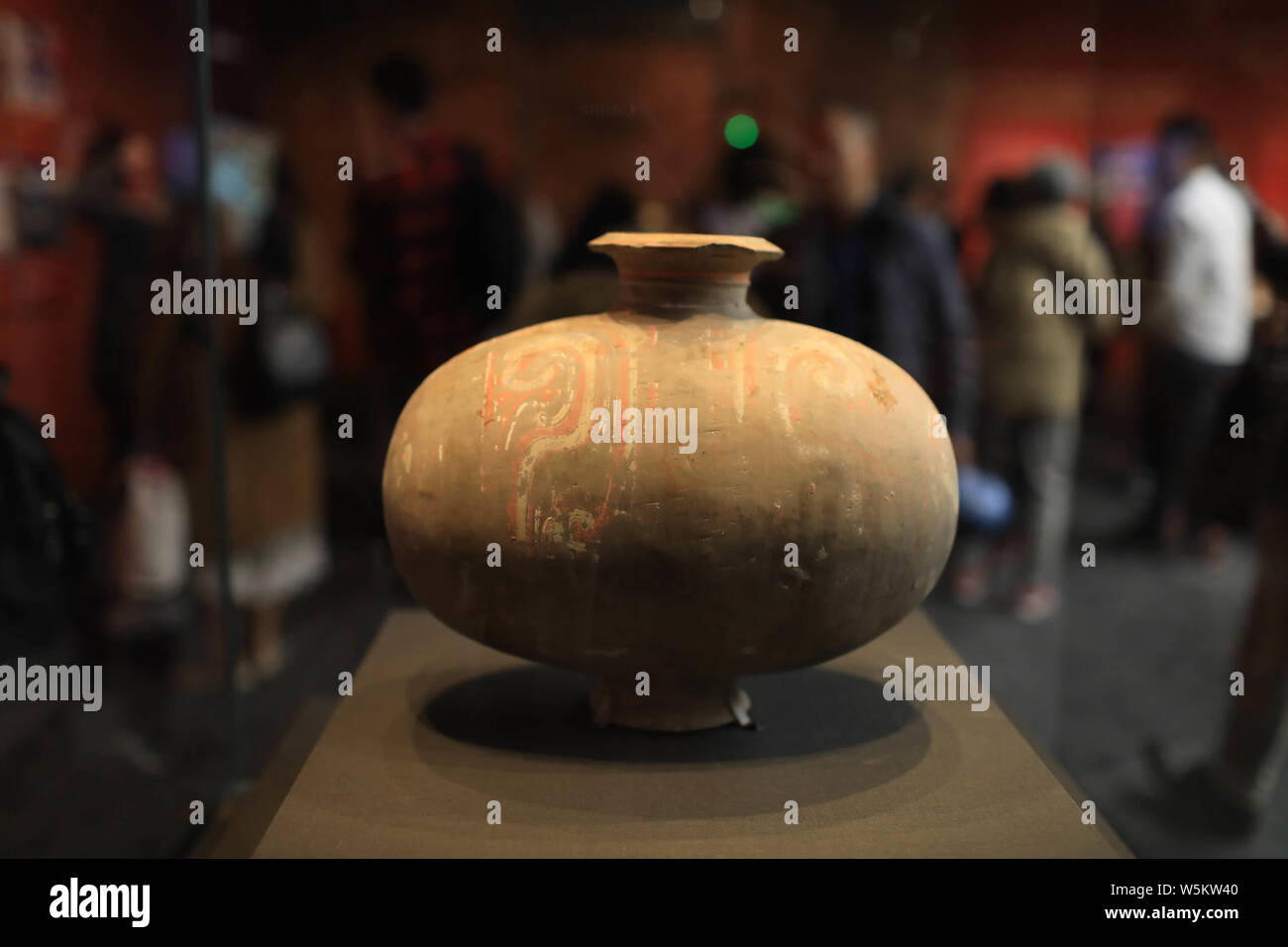 Chinese cultural relics returned from Italy are on display during the ...