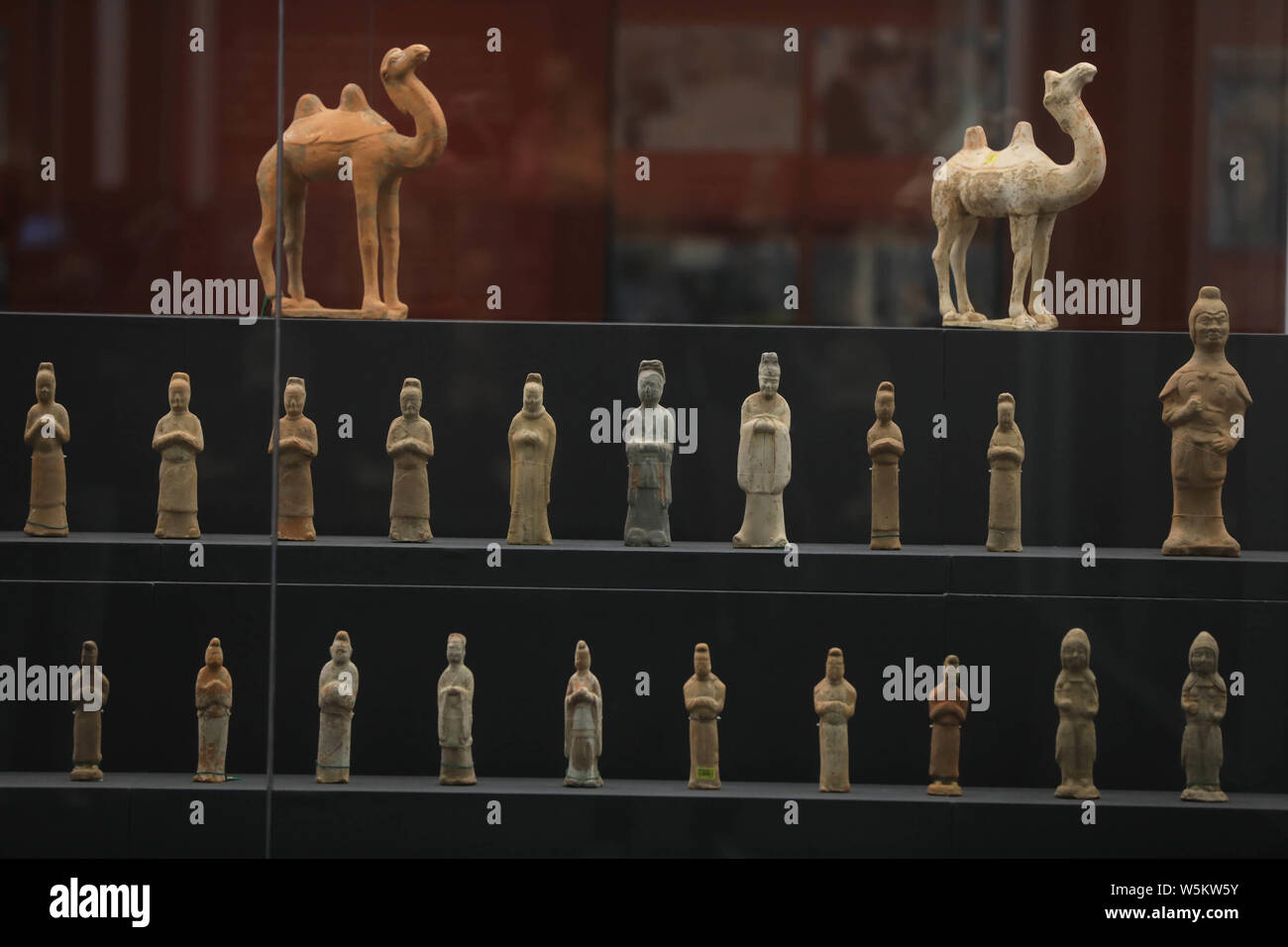 Chinese cultural relics returned from Italy are on display during the ...