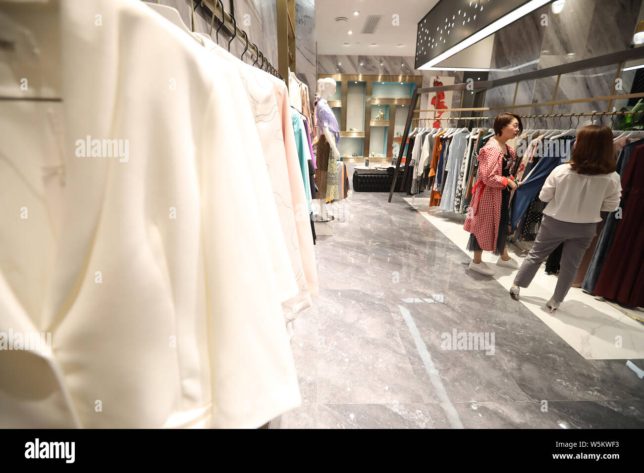 Interior view of the shared wardrobe providing consumers with the ...