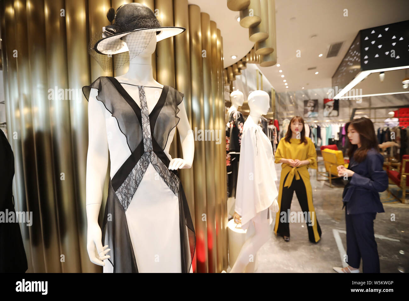Interior view of the shared wardrobe providing consumers with the ...