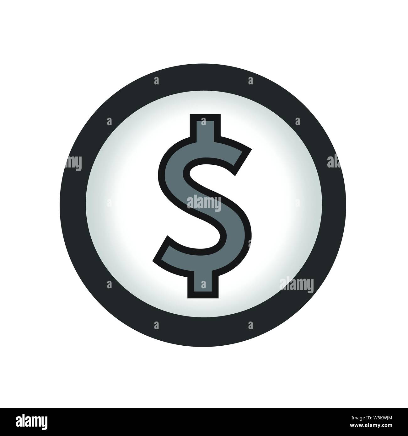 dollar money icon Stock Vector Image & Art - Alamy