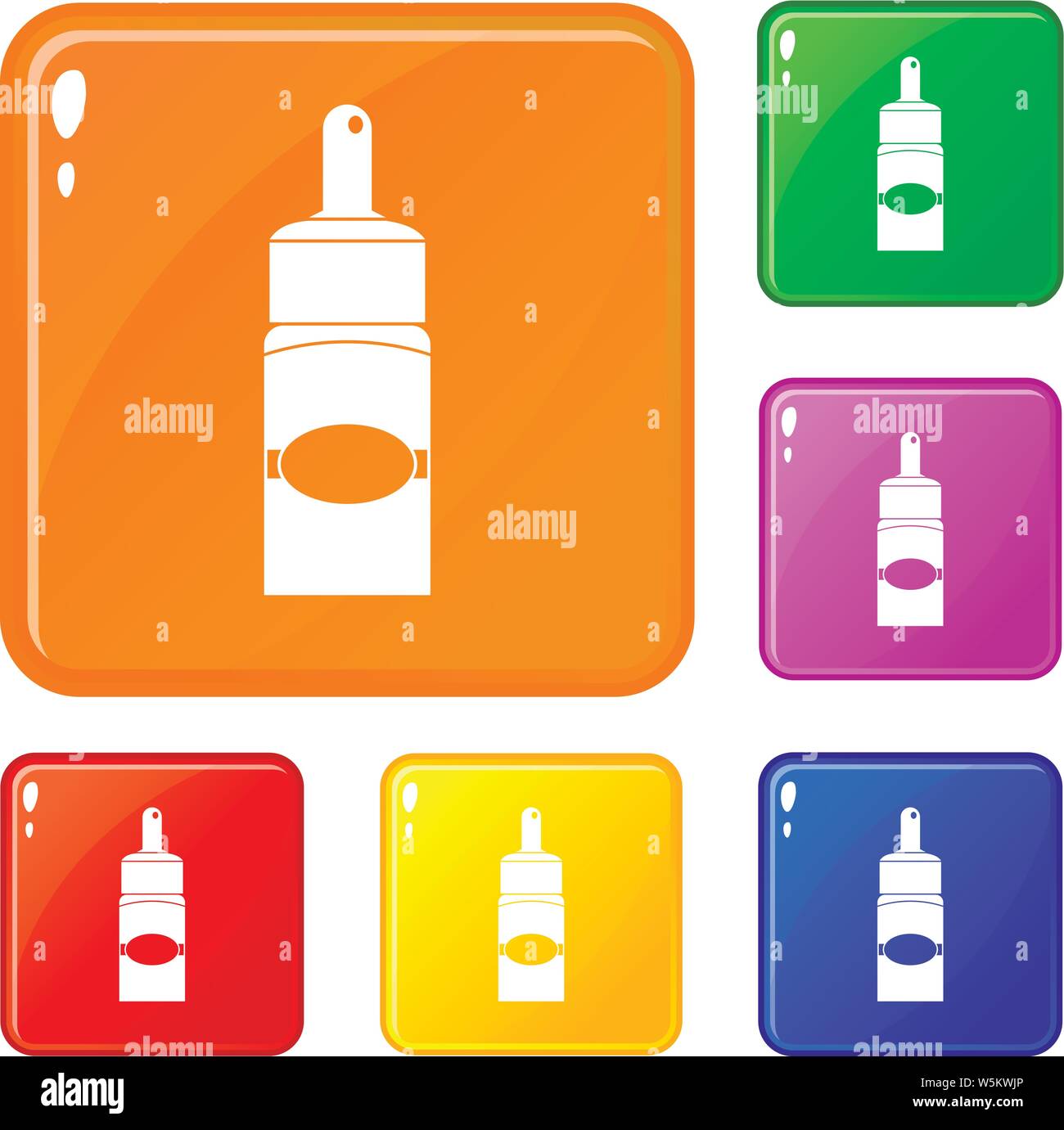 Medical drops icons set vector color Stock Vector Image & Art - Alamy