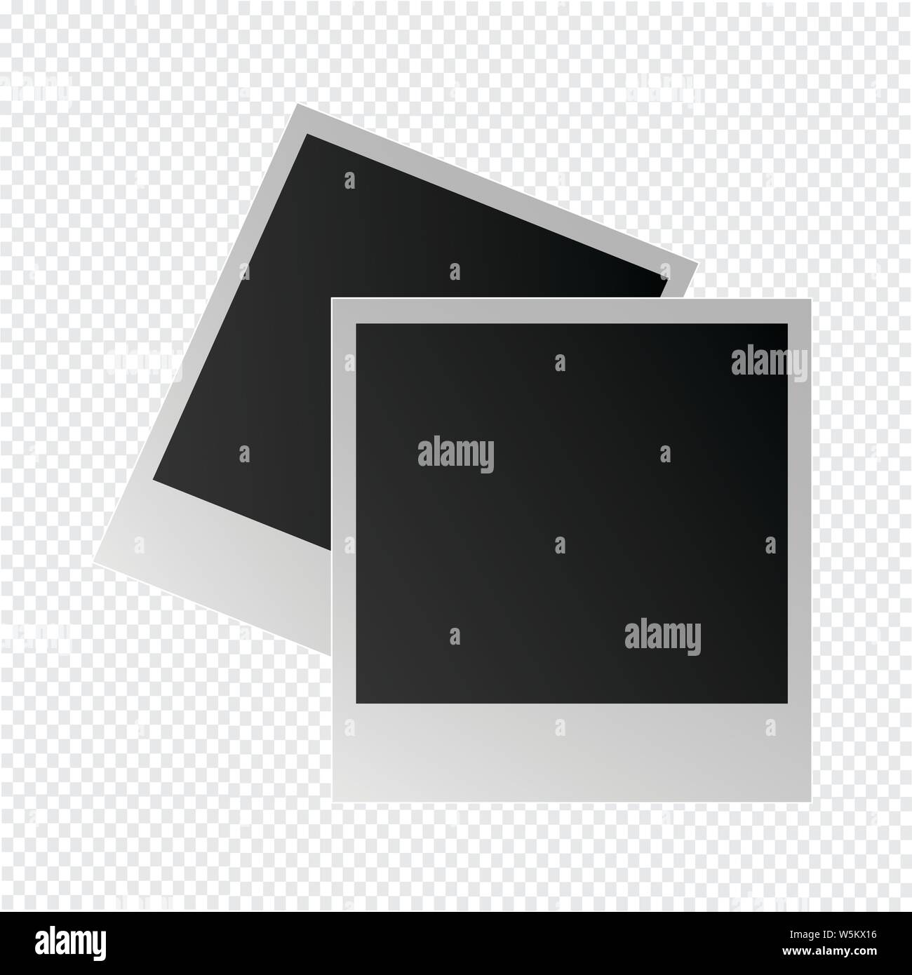 Photo album set on transparent Stock Vector Images - Alamy