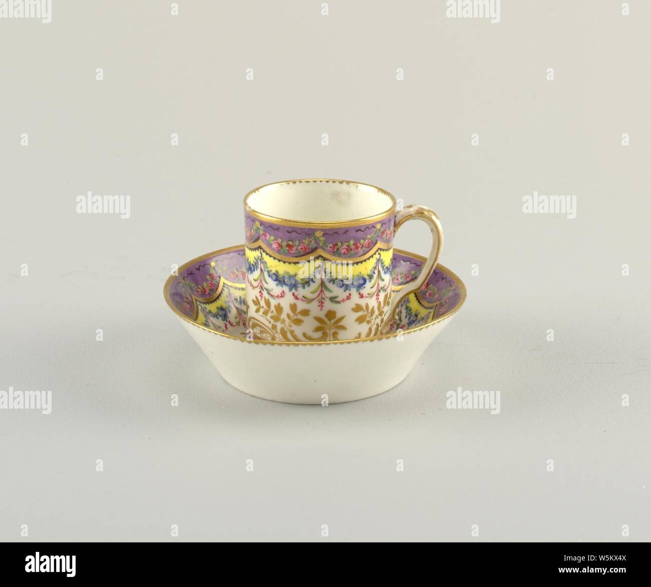 Cup And Saucer (France), ca. 1780 Stock Photo - Alamy