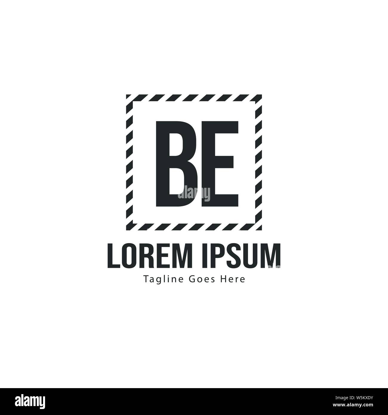 BE Letter Logo Design. Creative Modern BE Letters Icon Illustration ...