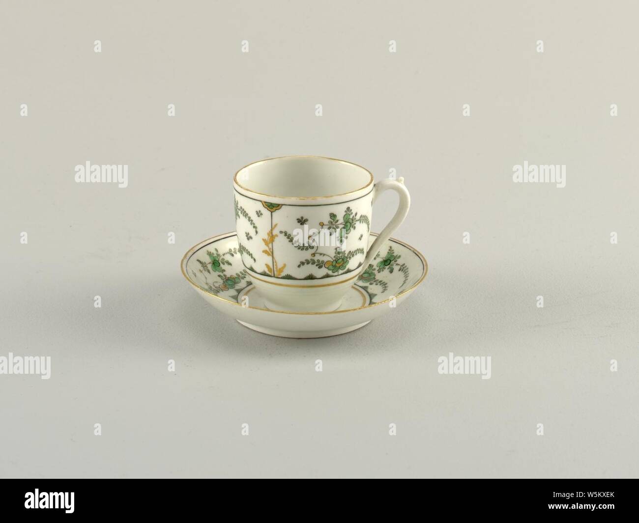 Cup And Saucer, ca. 1780 Stock Photo - Alamy