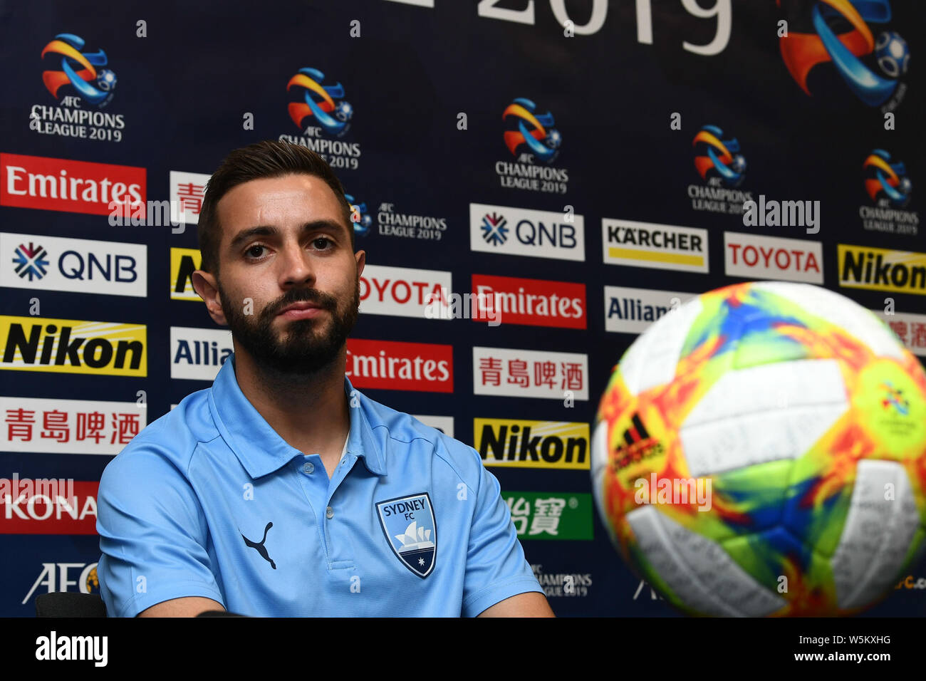Michael Zullo of Australia's Sydney FC attends a press conference for ...