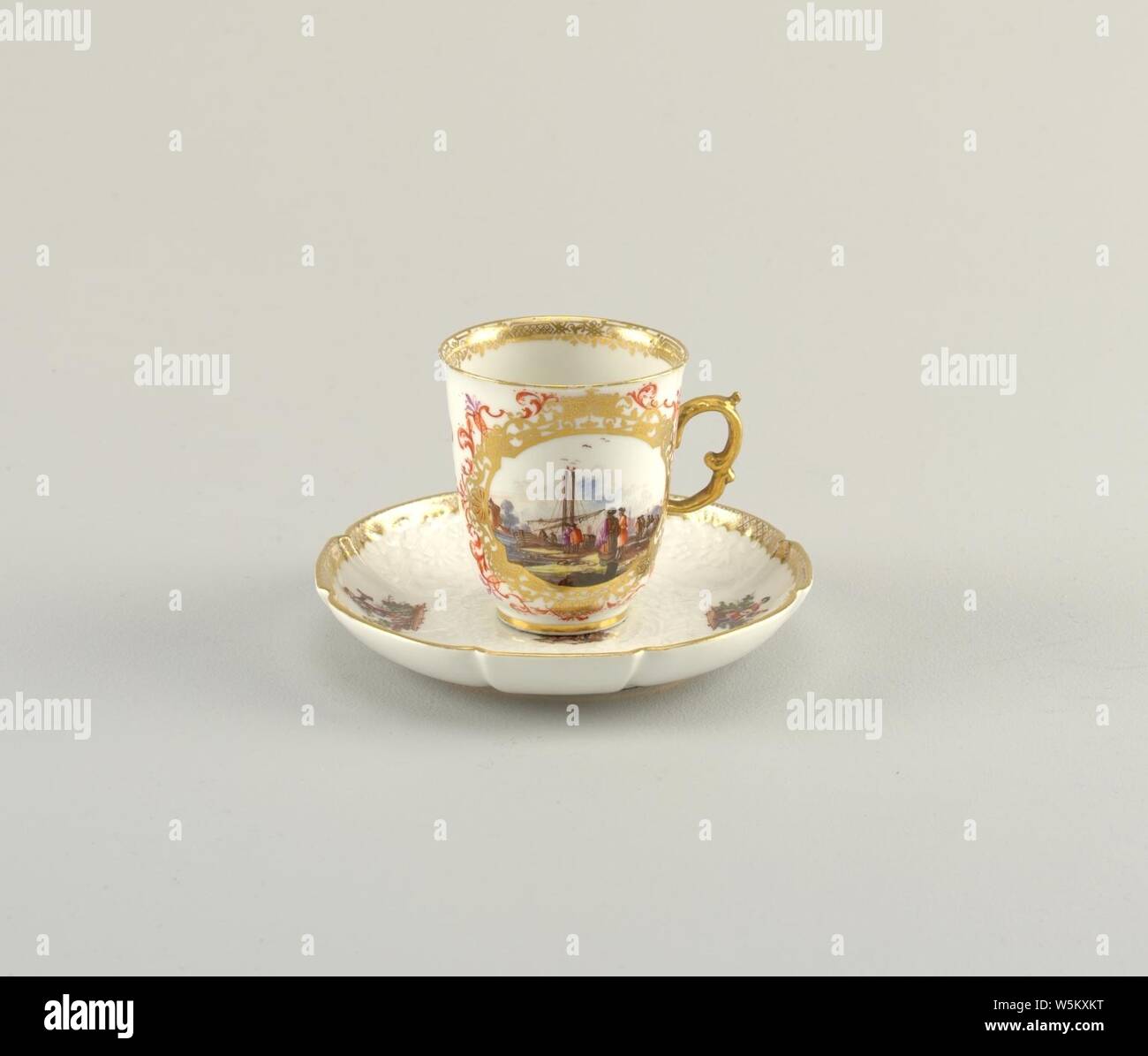 Cup And Saucer, ca. 1740 Stock Photo - Alamy