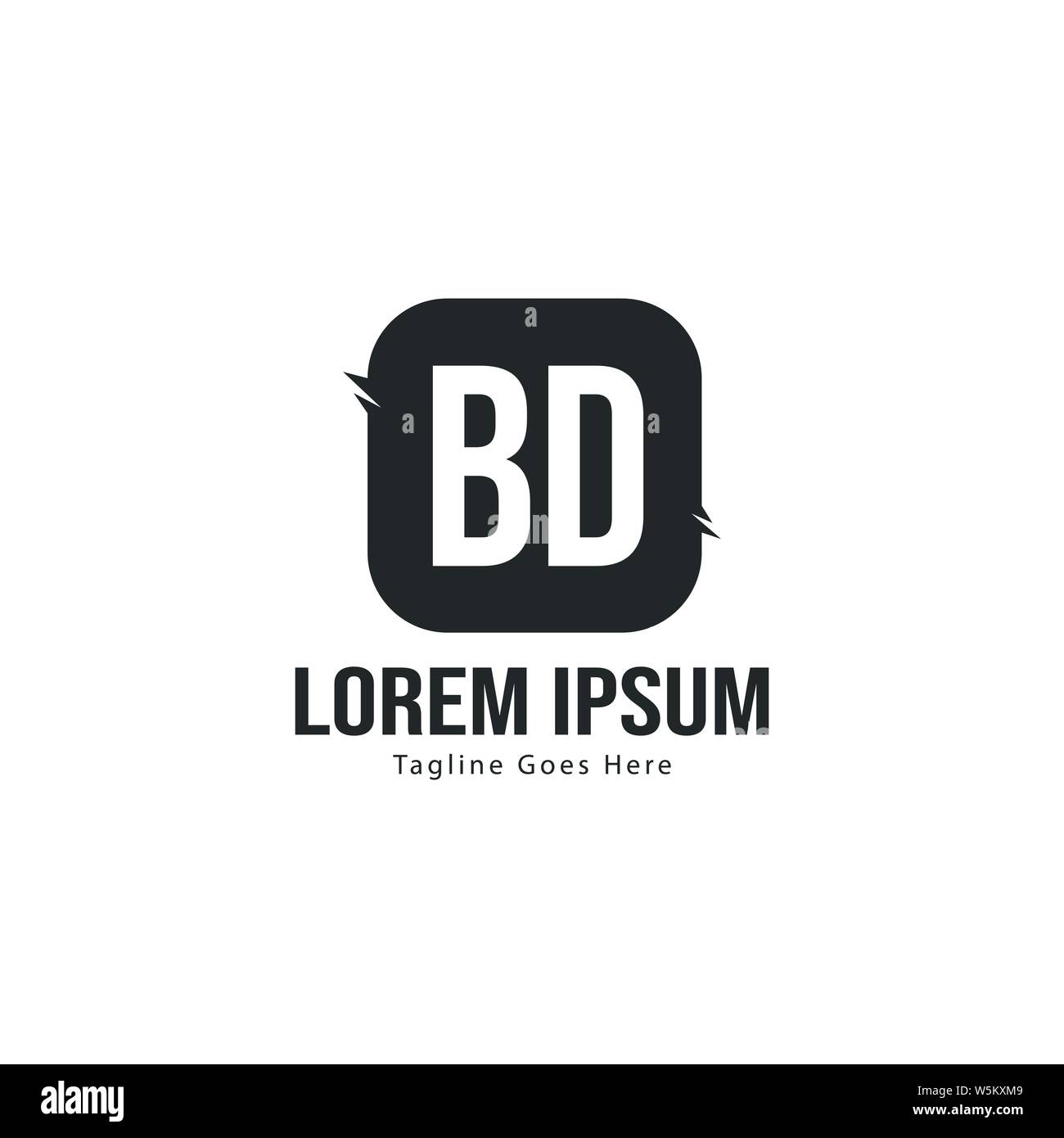 BD Letter Logo Design. Creative Modern BD Letters Icon Illustration ...