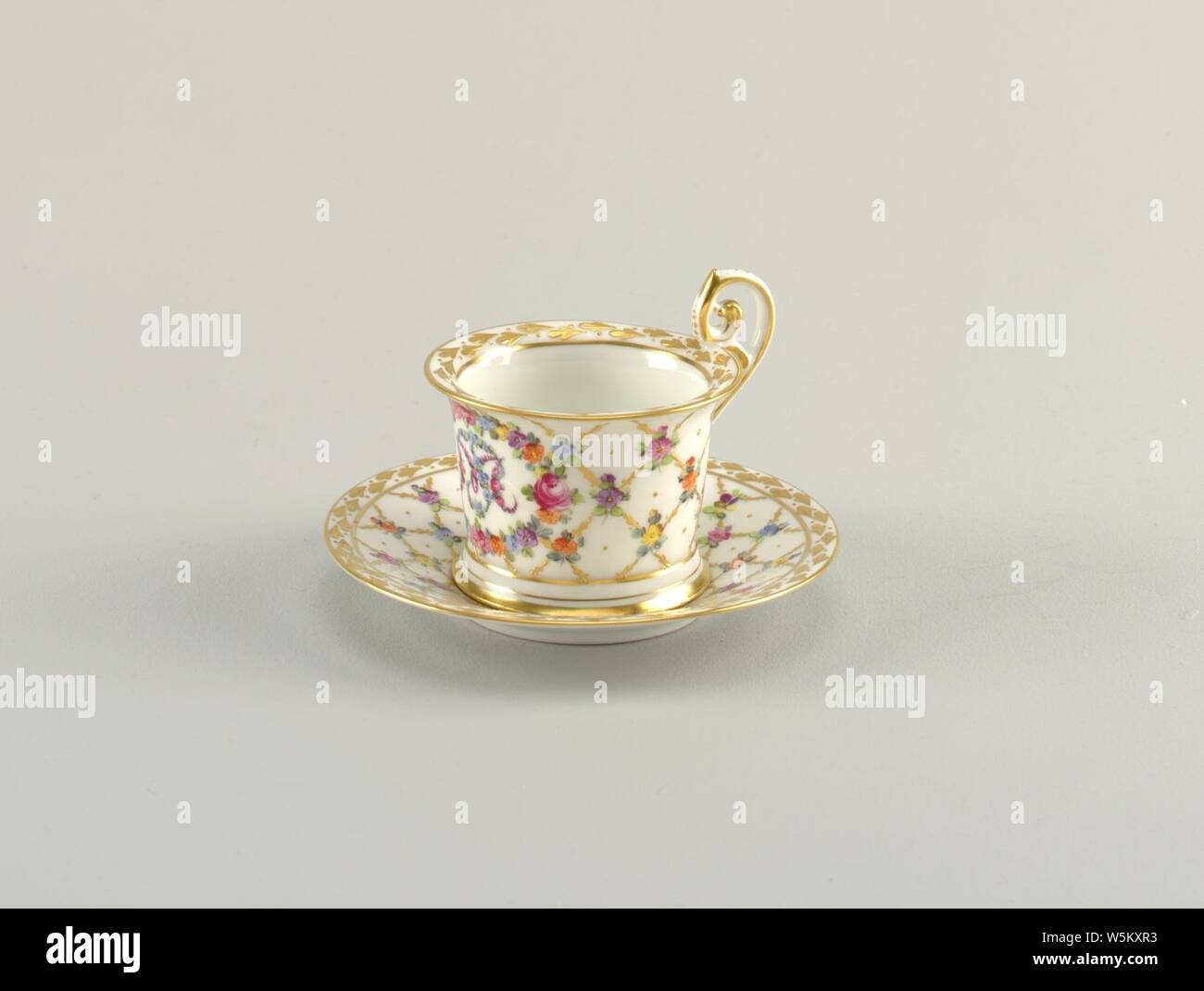 Cup And Saucer, early 19th century Stock Photo - Alamy
