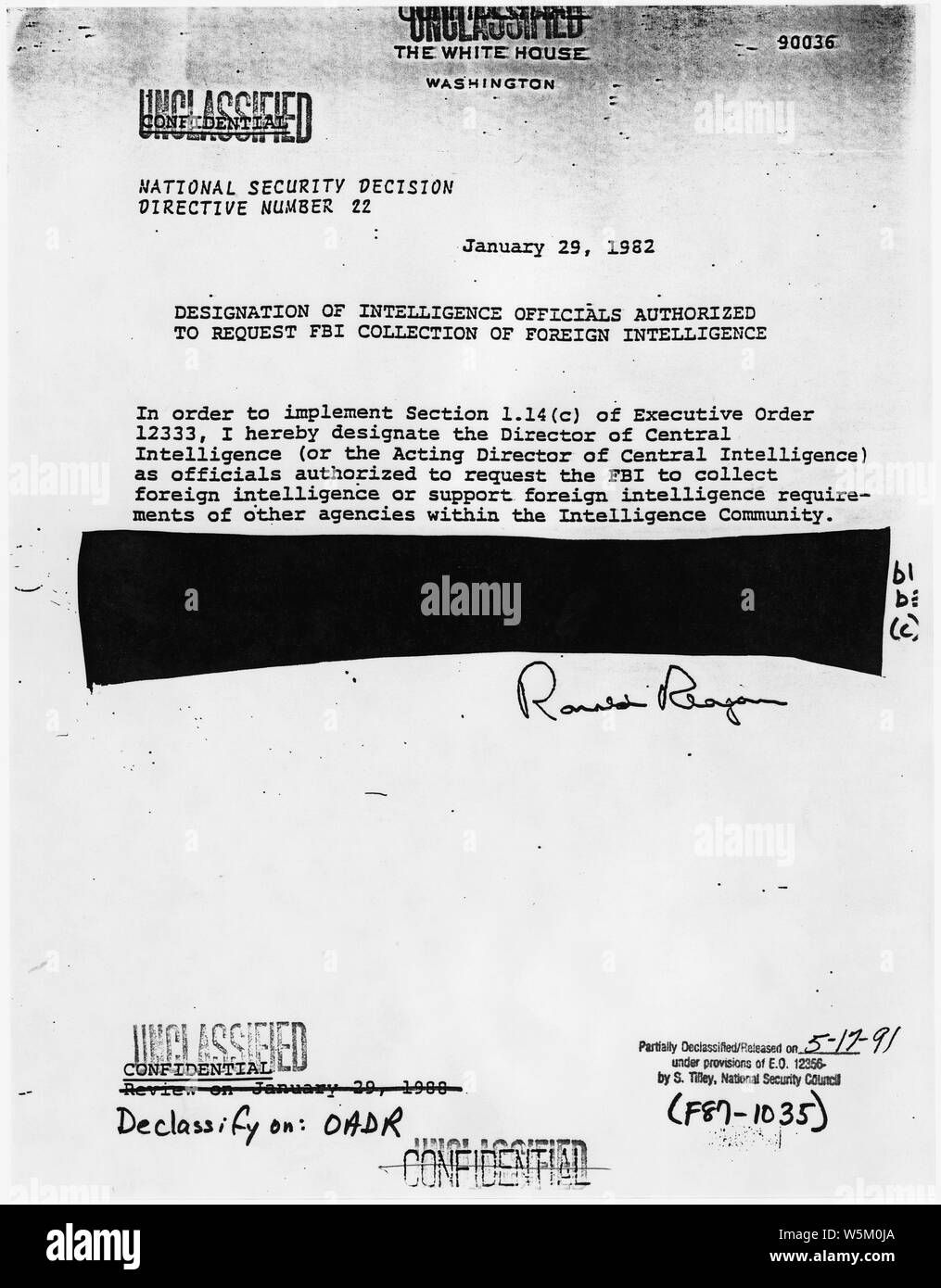 Designation of Intelligence Officials Authorized to Request FBI ...