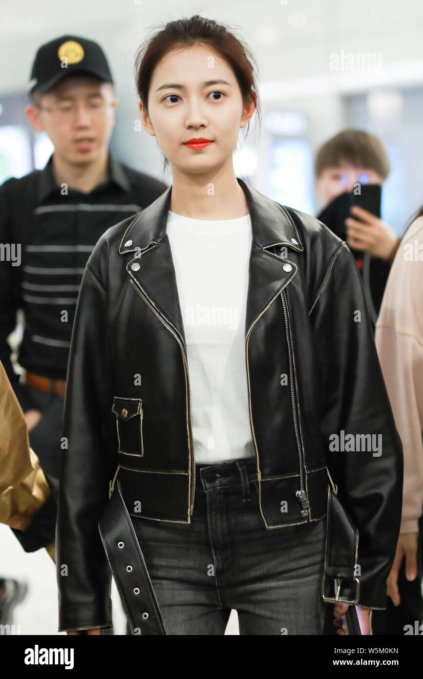 Chinese actress Yukee Chen or Chen Yuqi arrives at the Shanghai ...