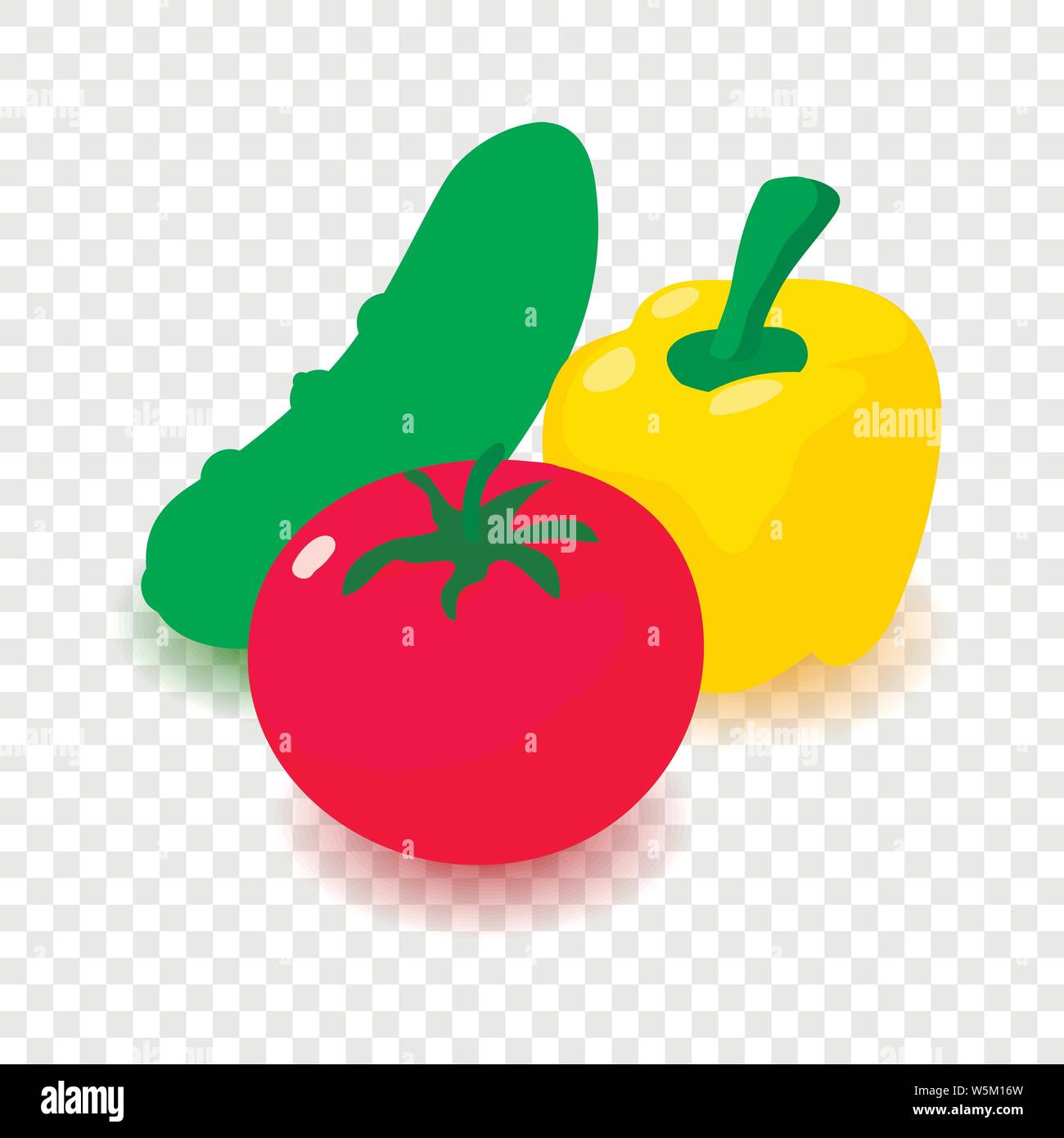 Vegetable icon, cartoon isometric 3d style Stock Vector Image & Art - Alamy