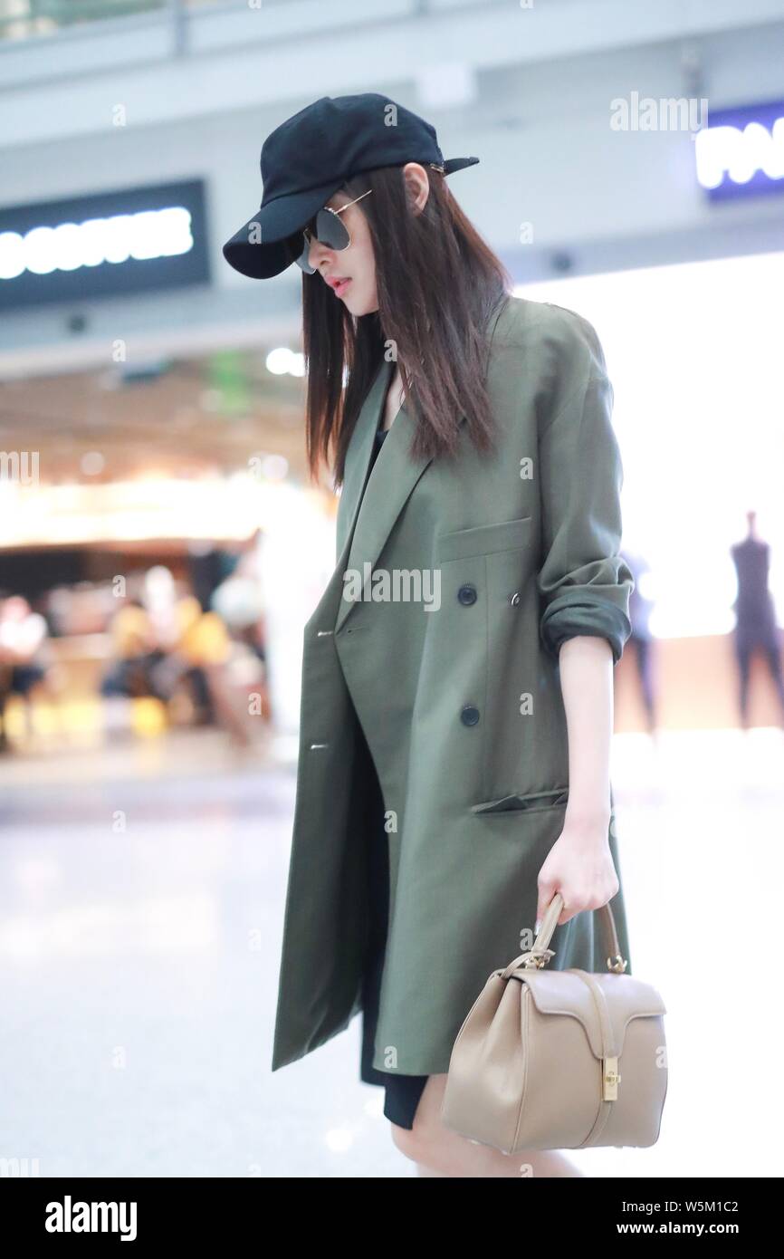 Chinese actress Crystal Zhang or Zhang Tian'ai arrives at the Beijing ...