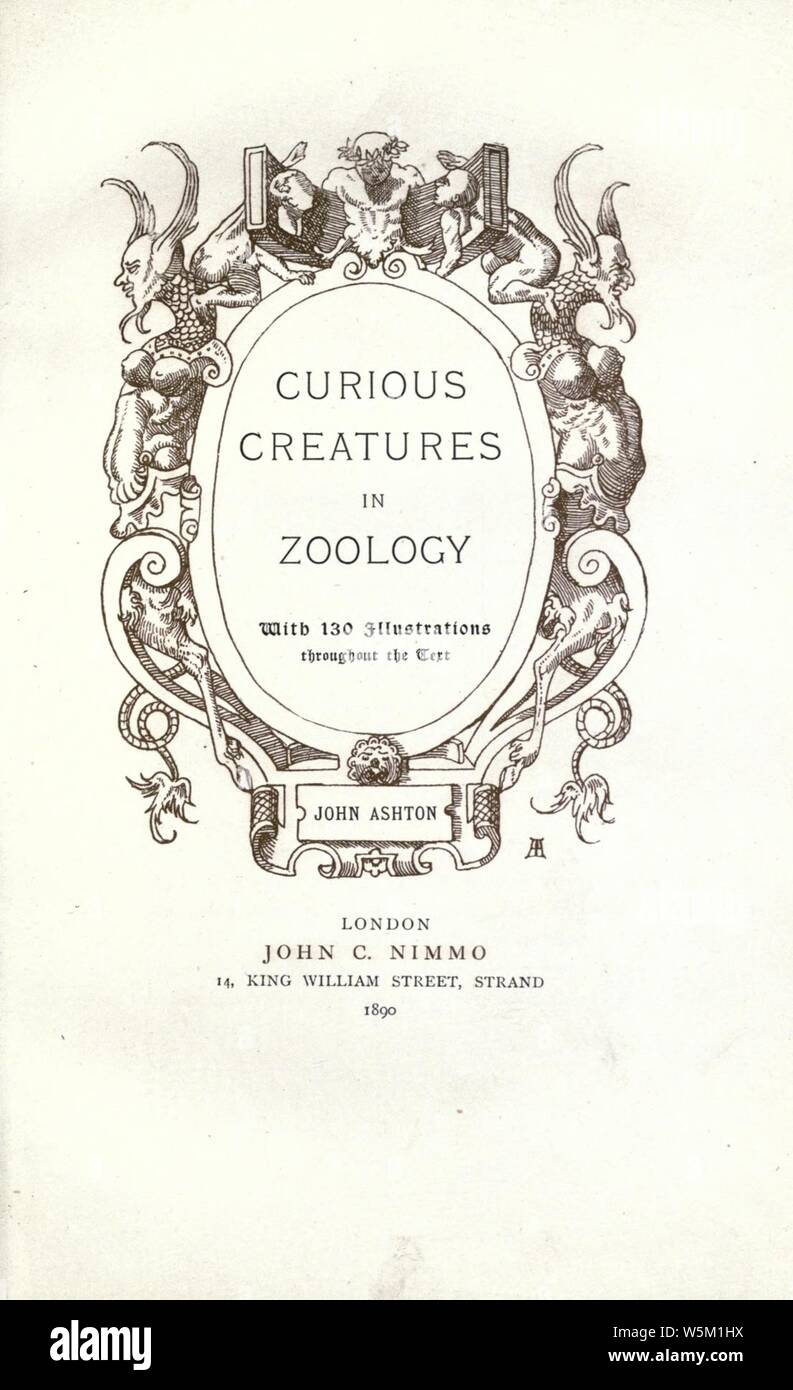 Curious creatures in zoology Stock Photo - Alamy