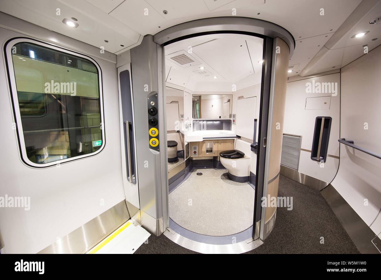 Passenger train toilet hi-res stock photography and images - Alamy