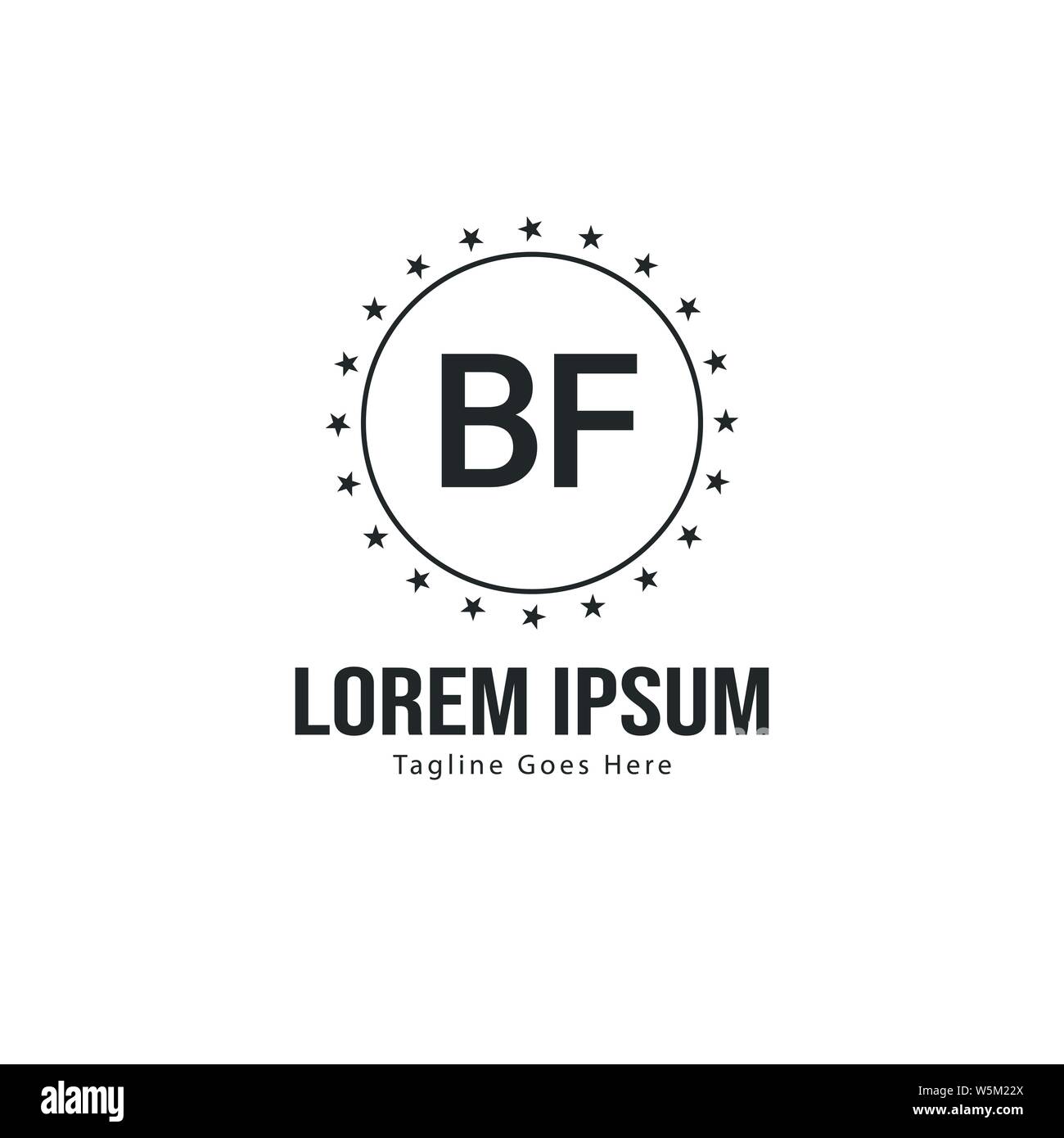 BF Letter Logo Design. Creative Modern BF Letters Icon Illustration ...