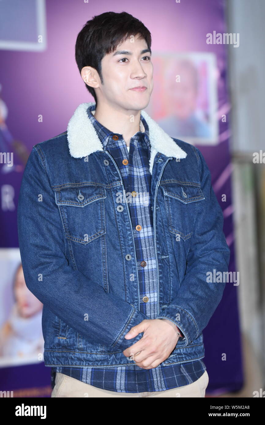 Hong Kong actor Aarif Rahman poses during the filming session on set of ...