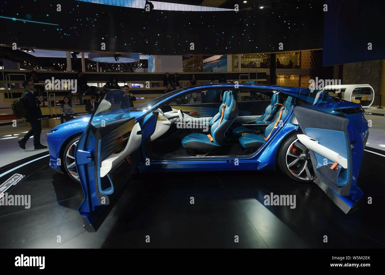 An Qoros mill2 concept vehicle is displayed during the 18th Shanghai ...