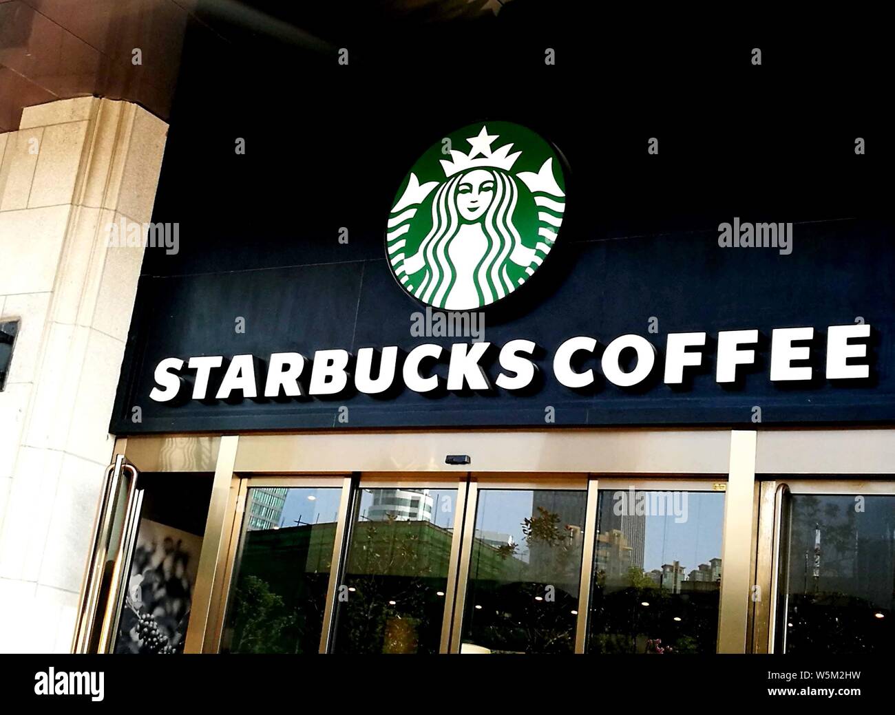--FILE--View of a cafe of Starbucks Coffee in Suzhou city, east China's ...