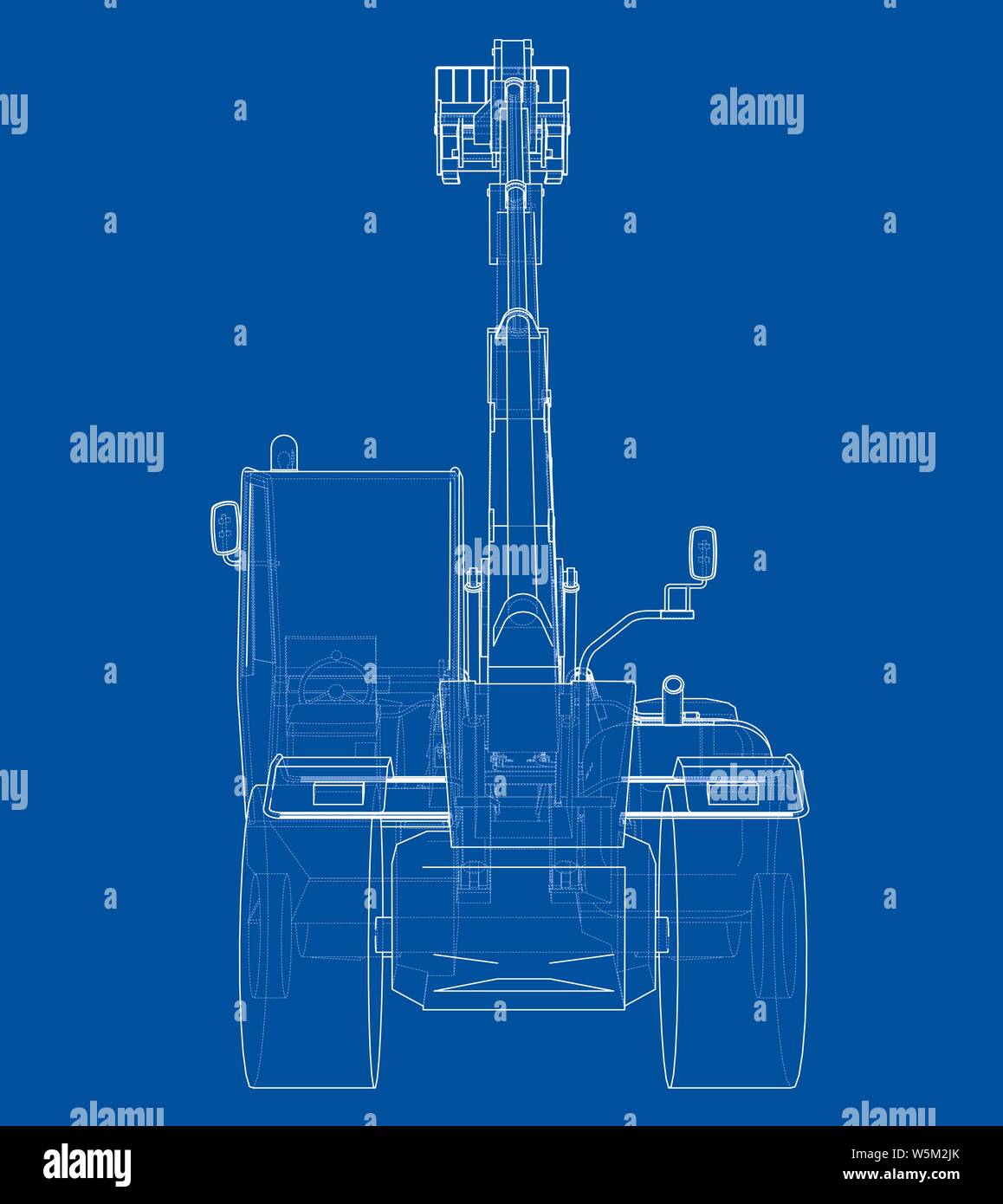 Forklift concept. Vector rendering of 3d Stock Vector Image & Art - Alamy