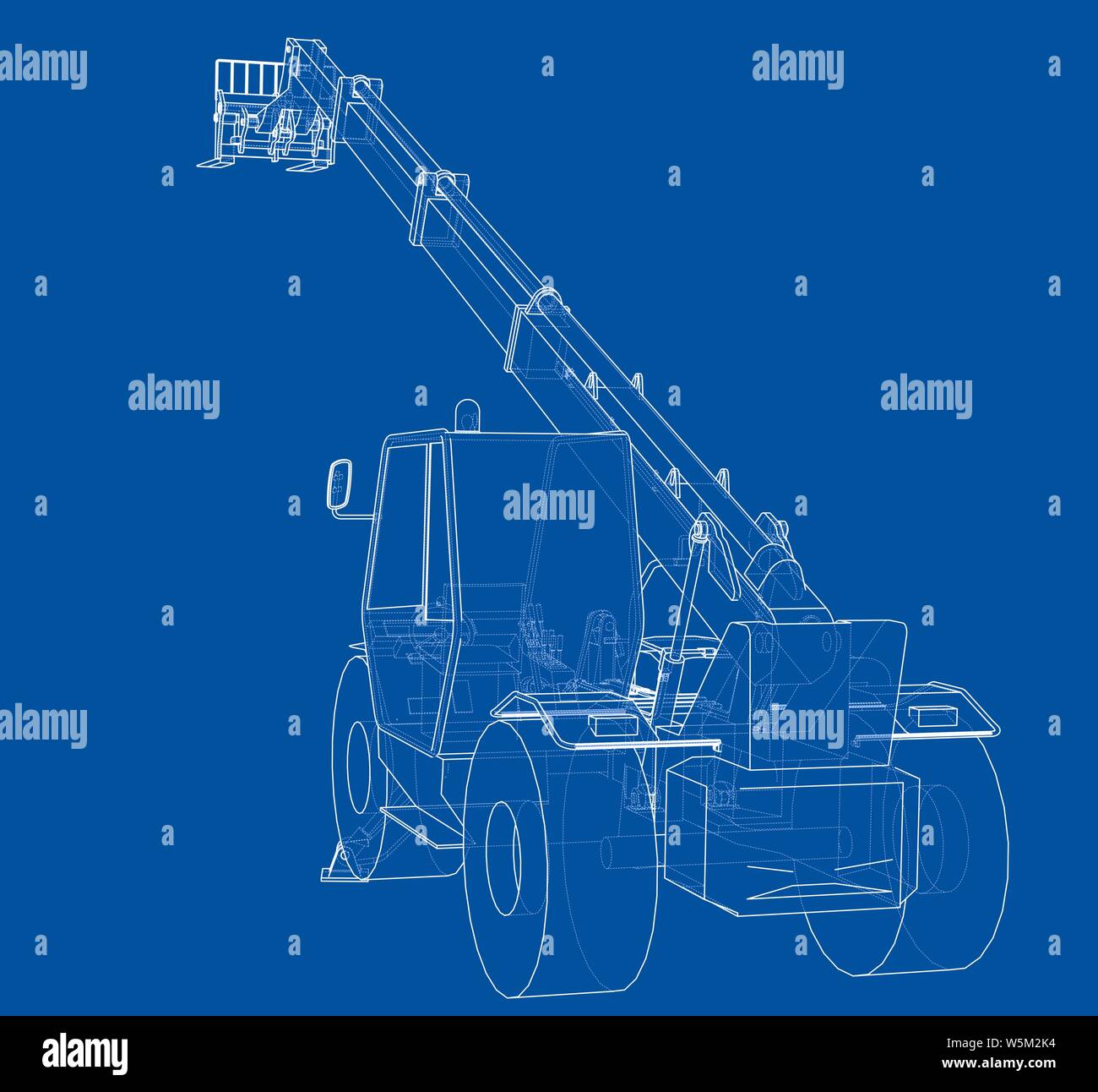 Forklift concept. Vector rendering of 3d Stock Vector Image & Art - Alamy