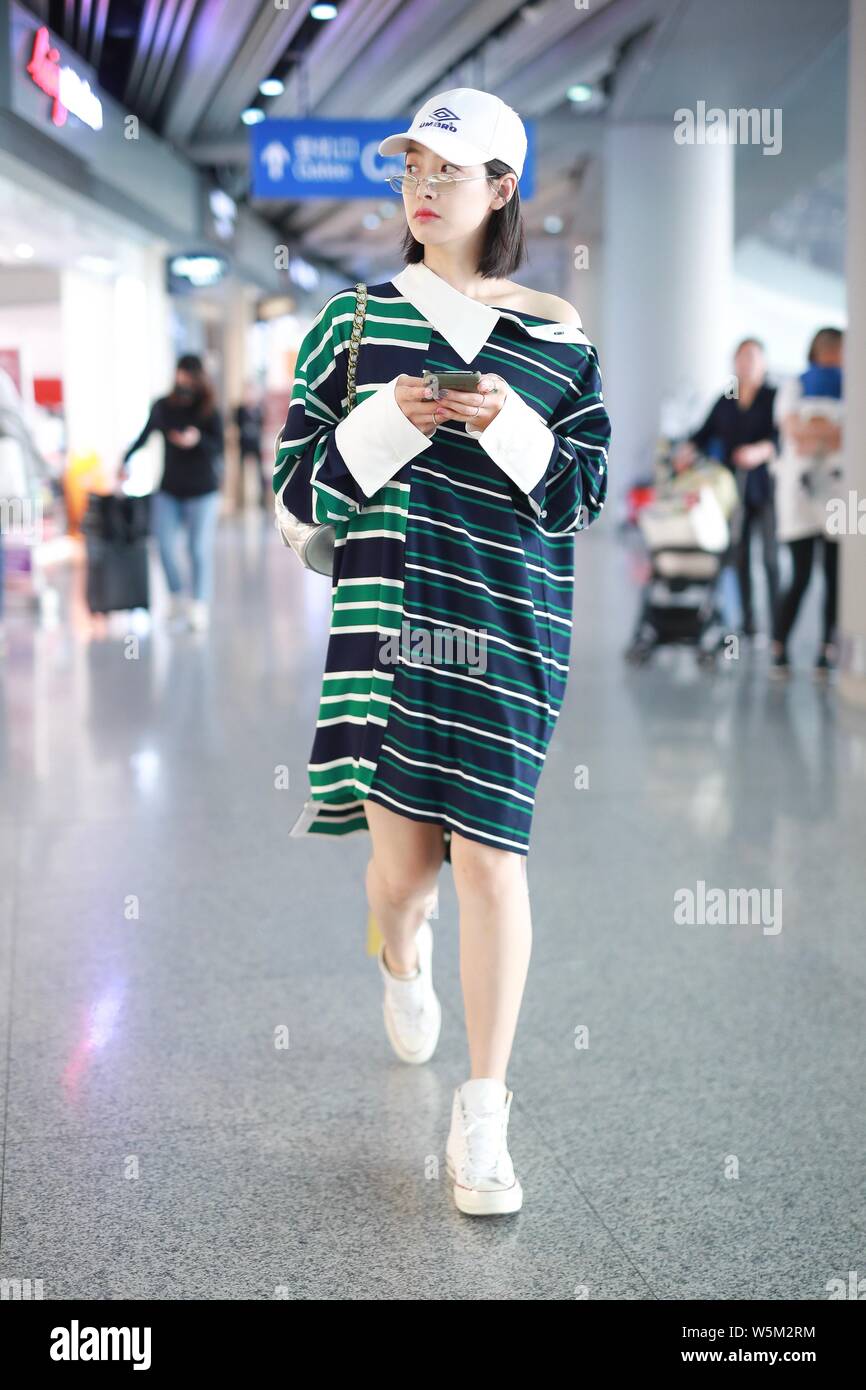 Chinese singer and actress Victoria Song or Song Qian arrives at the ...