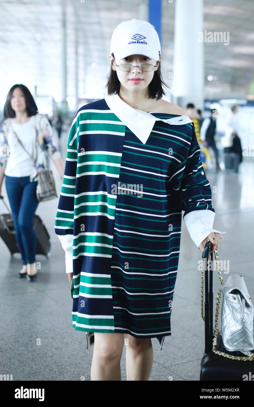Chinese singer and actress Victoria Song or Song Qian arrives at the ...