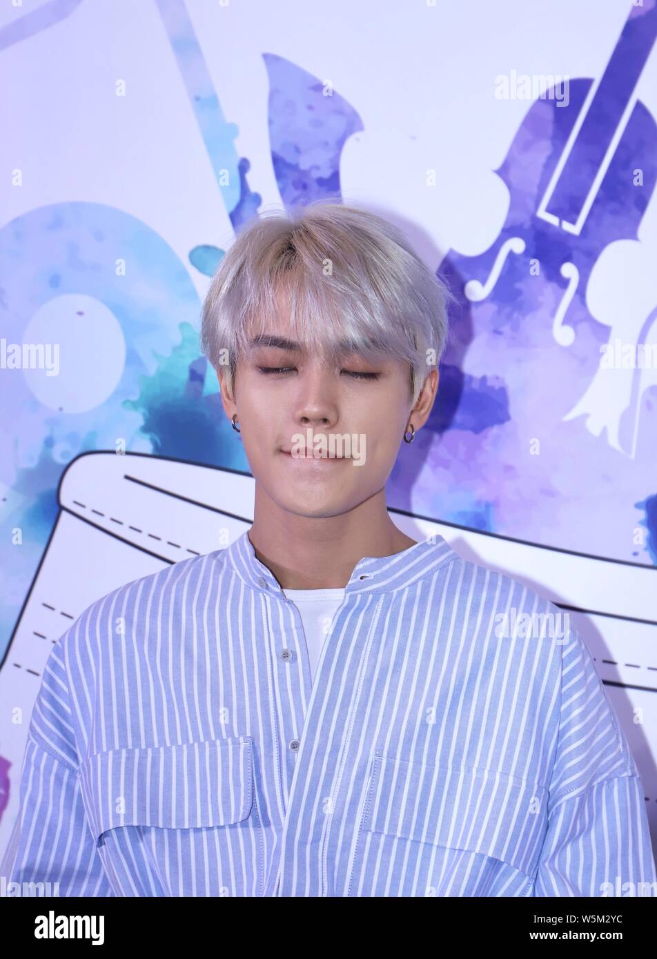 Taiwanese singer Lin Yanjun, also known as Evan Lin, attends a Superga ...