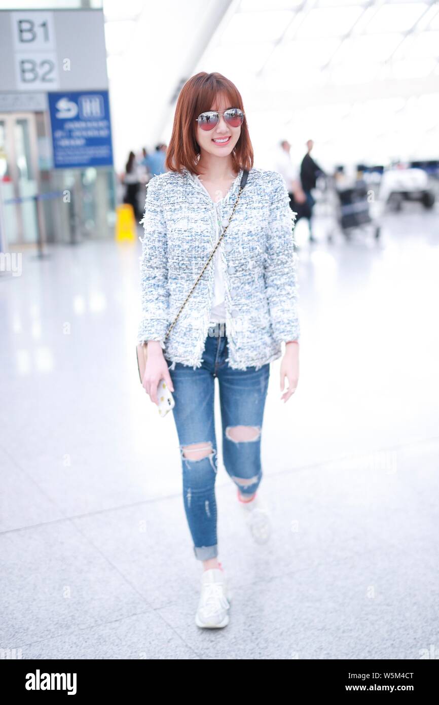 Chinese actress Mao Xiaotong, also known as Rachel Momo, arrives at the ...