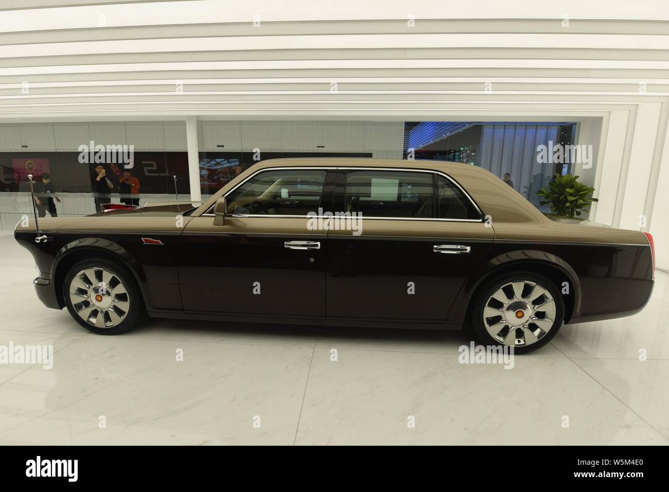 A Hongqi or Red Flag L5 car is displayed during the 18th Shanghai ...