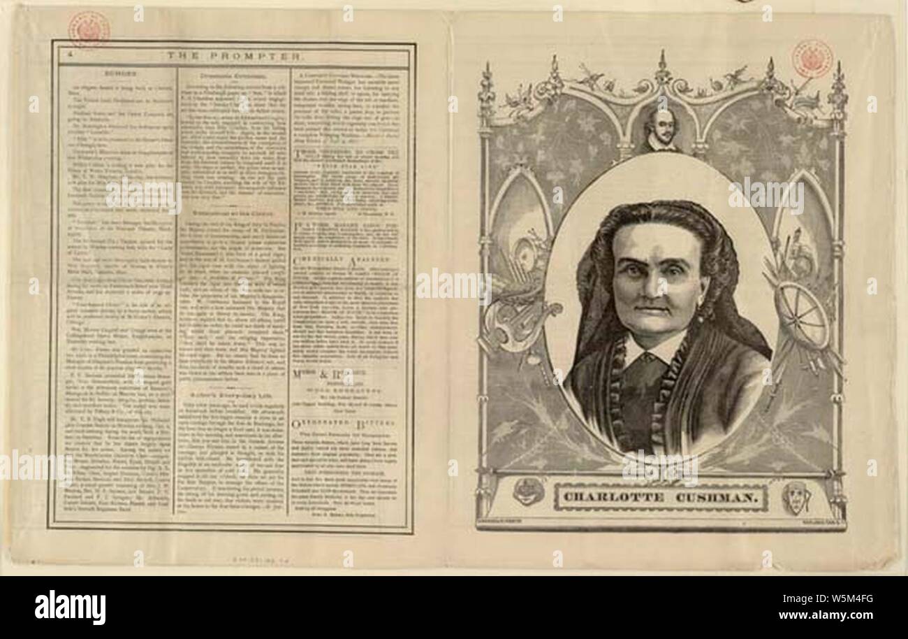 Cushman as Queen Katherine in The Prompter Stock Photo - Alamy