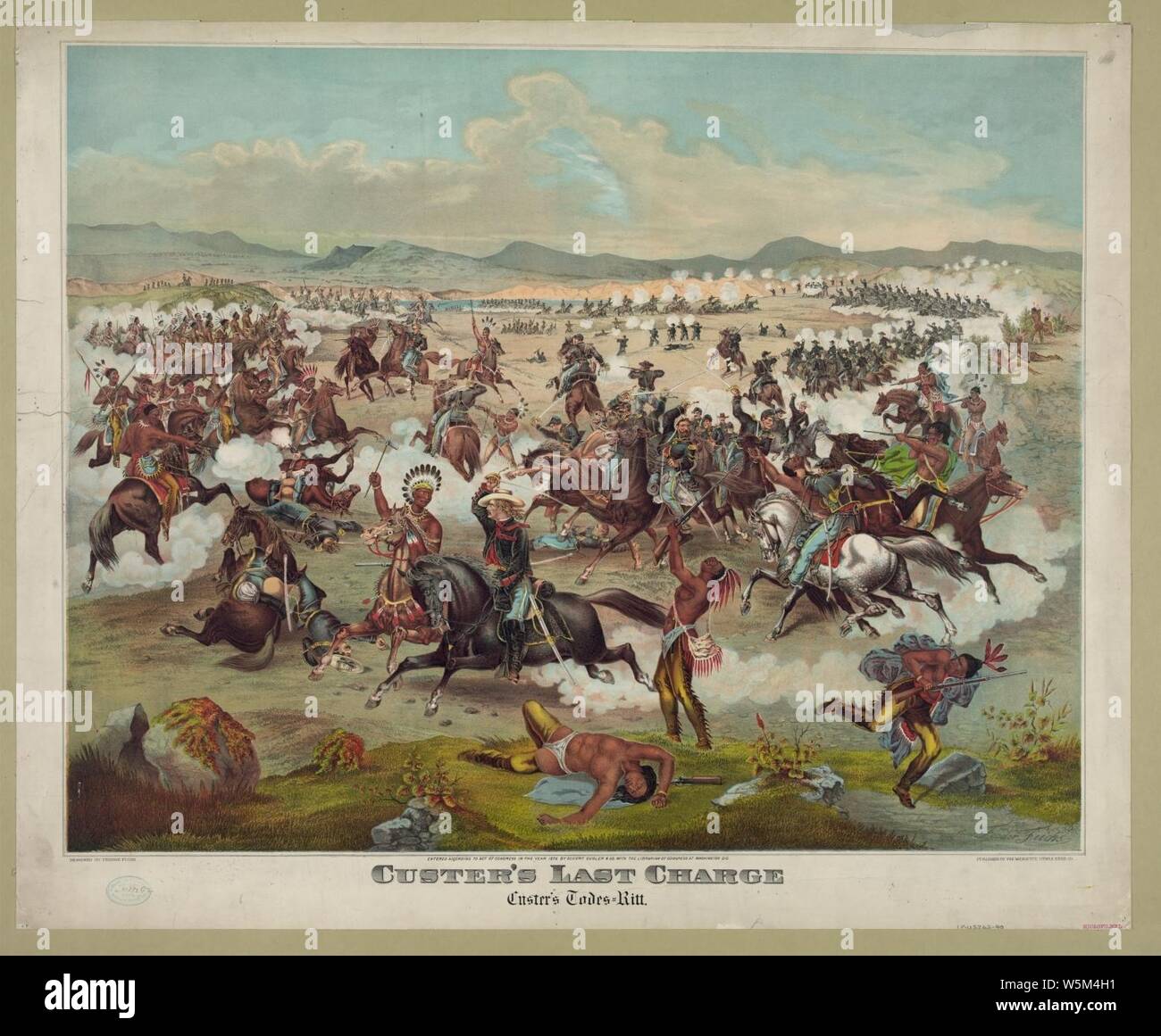 Custer's last charge Stock Photo - Alamy