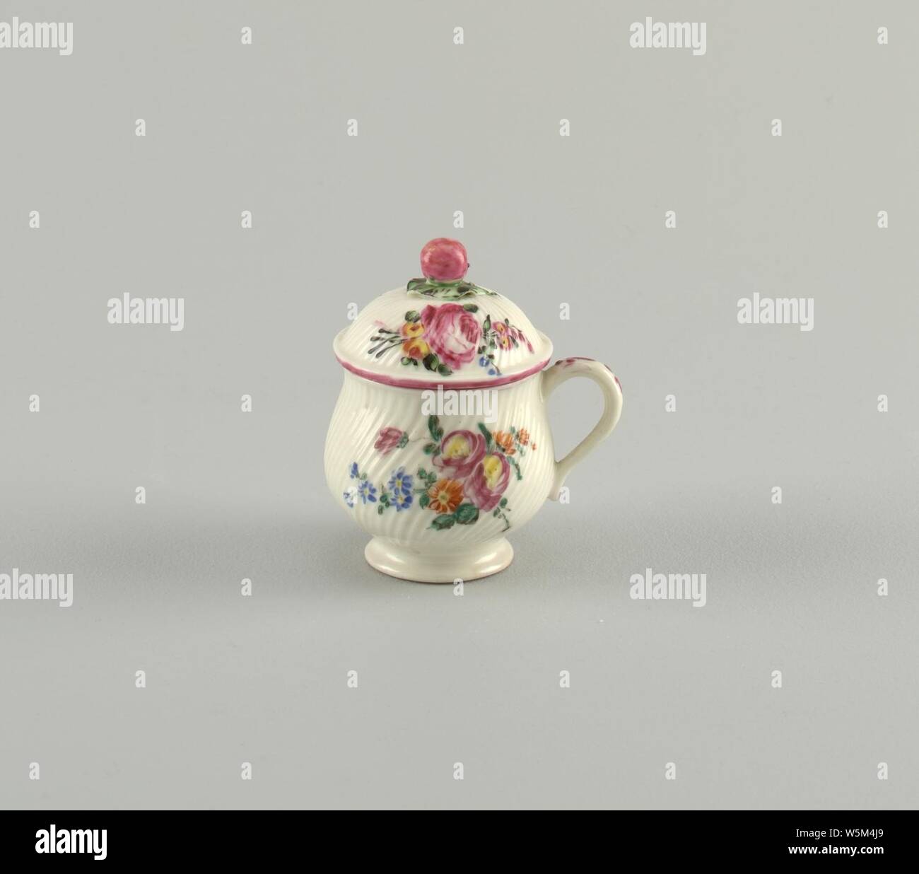 Custard Cup And Cover (France), ca. 1775 Stock Photo - Alamy