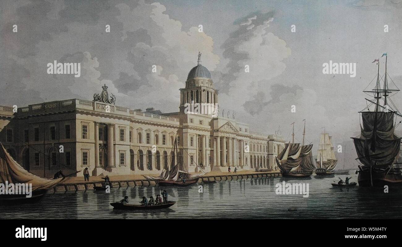 Customs House Dublin 1792 Stock Photo - Alamy