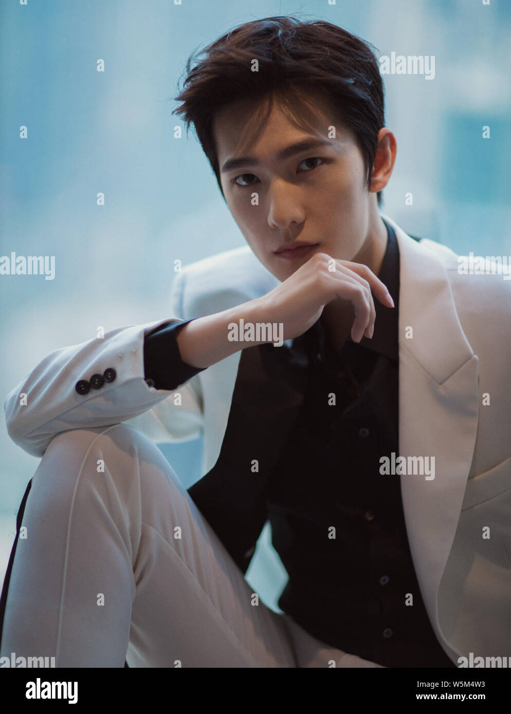 --FILE--In this handout picture, Chinese actor Yang Yang poses for ...