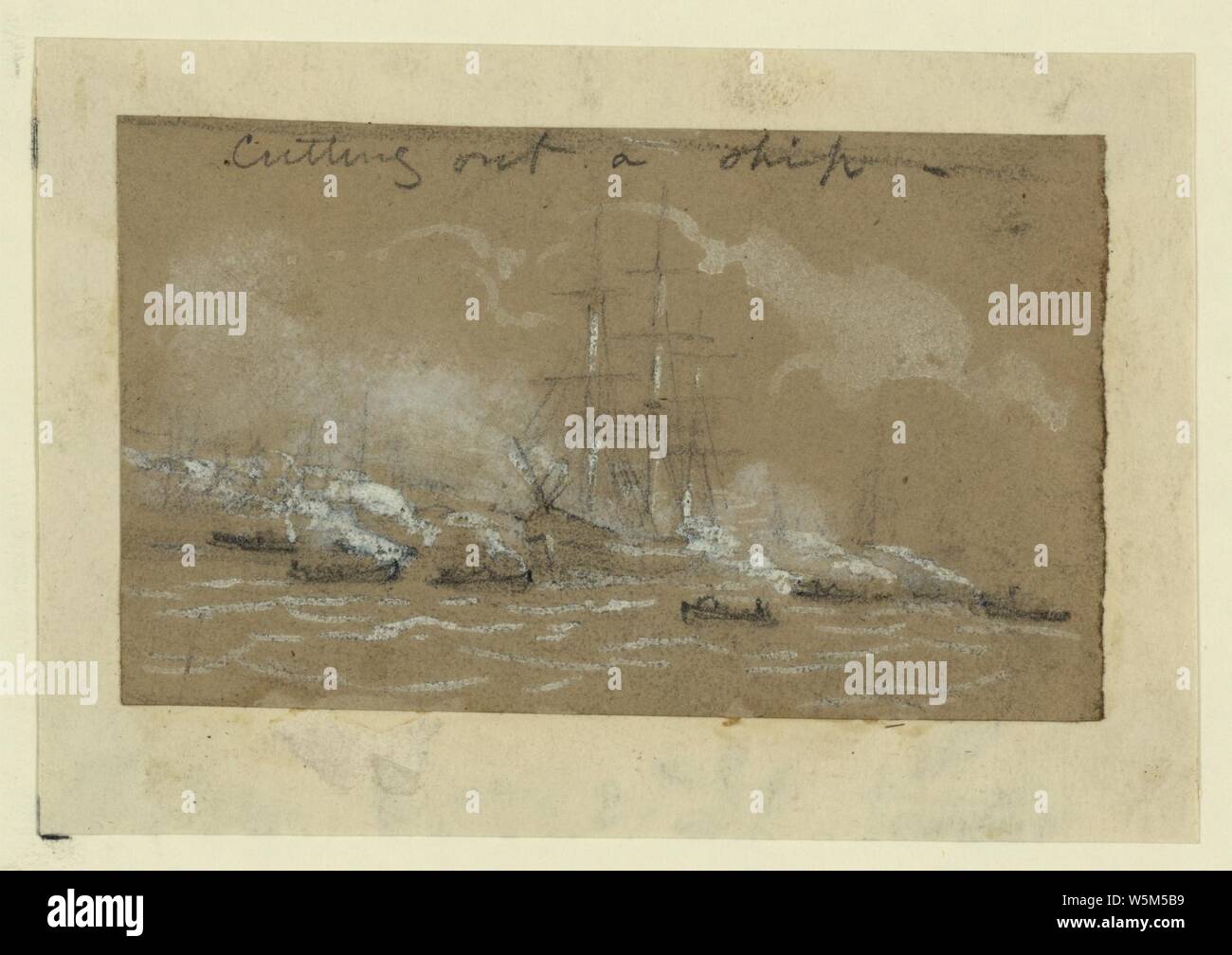 Cutting out a ship Stock Photo - Alamy