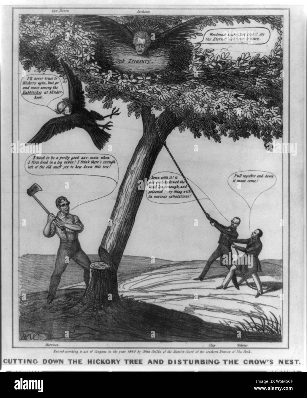 Historic tree cutting artwork hi-res stock photography and images - Alamy