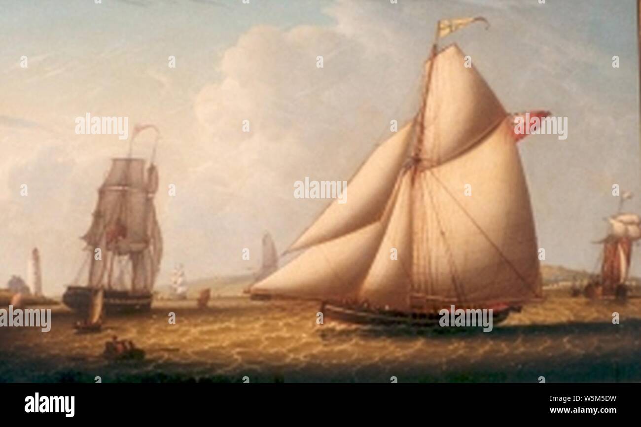 Cutter Yacht of the Northern Yacht Club Near Dunoon by Robert Salmon ...